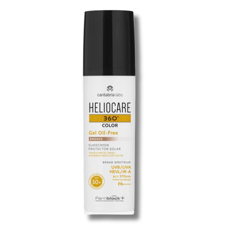 Heliocare 360° Color Gel Oil-Free Sunscreen Protector Bronze SPF 50+ 5 ...