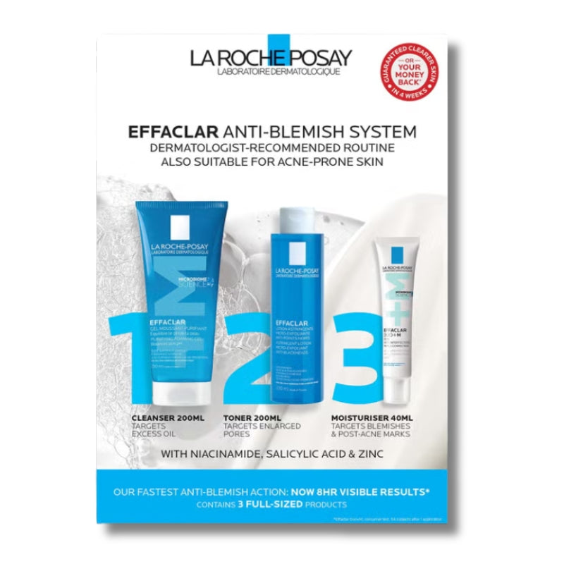 La Roche-Posay Effaclar 3-Step Anti Blemish System 440ml – Beaut Flo